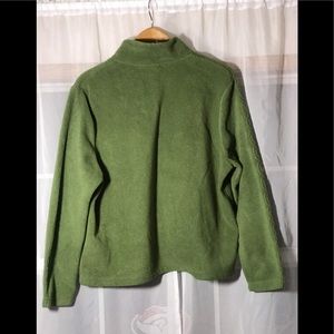 Basic Editions | Sweaters | Basic Editions Womens Quarter Zip Green Sweater | Poshmark